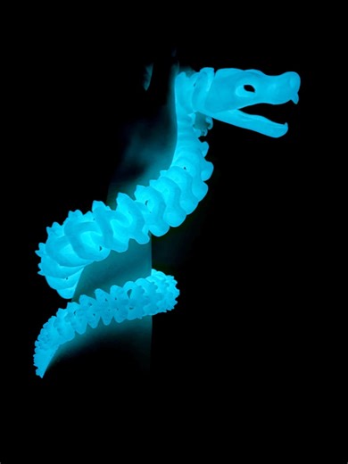 Snake Fidget Toy | Sensory | Glow in the Dark Articulated Snake | 3D Printed - Etsy