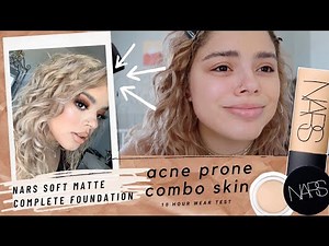 NEW NARS SOFT MATTE FOUNDATION & CONCEALER FIRST IMPRESSIONS + WEAR TEST | ACNE PRONE TEXTURED SKIN