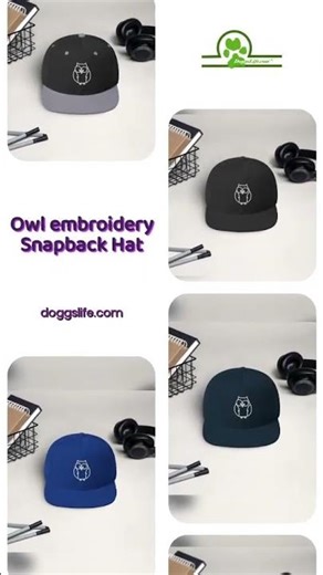 Owl embroidery Snapback Hat