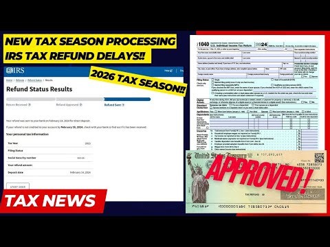 2026 IRS TAX REFUND UPDATE - NEW Tax Season, Rejected Tax Returns, Delays, Transcripts, Notices