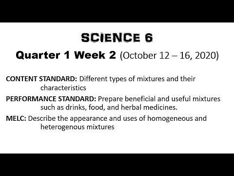 Appearance and uses of mixtures - homogeneous and heterogeneous (Taglish)