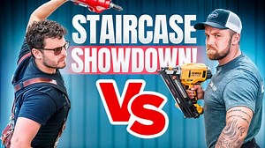6.2K views · 58 reactions | The concept is simple, anyone from the internet is welcome to step up and compete! In this challenge I go head to head with Luke Built! In only 6 hours, we are tasked to build a staircase from scratch. Who will win? | Wood Bully | Facebook