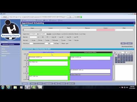 Amazing Charts Practice Management -- Overview & Scheduling