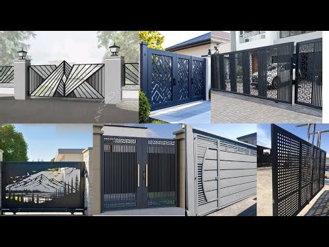 Modern Main Gate Door Design: Metal and Aluminum Styles for Contemporary Homes
