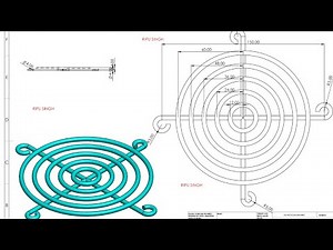 How to make a fan cover in Solidworks/ 2d and 3d sketch in solidworks