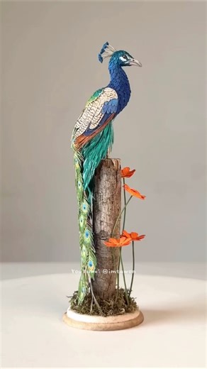 Making a Peacock from Paper #papercraft