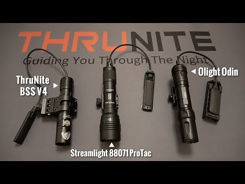 The Best Rifle Light Comparison: ThruNite BSS V4 vs Olight Odin vs Streamlight 88071 ProTac HL-X
