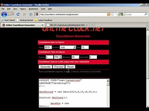 Countdown Generator - Countdown.OnlineClock.net