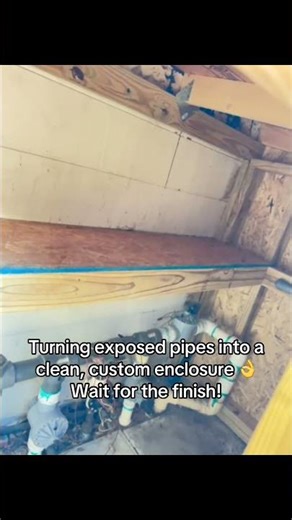 From Exposed Pipes to Custom Enclosure | DIY Backyard Upgrade 🛠️