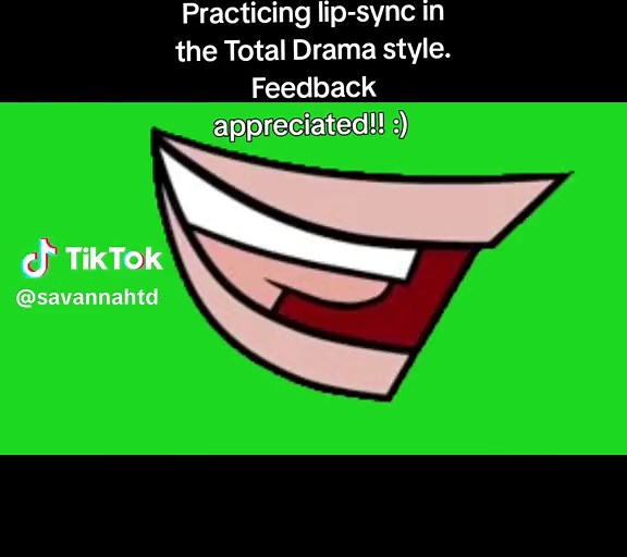 Total Drama Style Lip-Sync Animation Practice