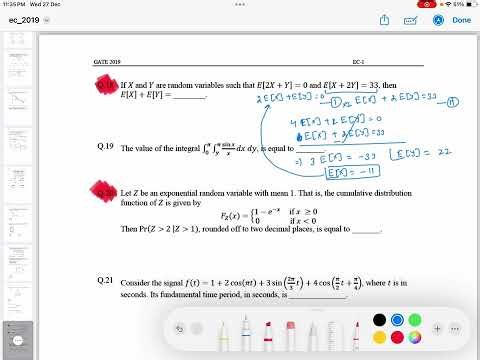 4.[PYQ] Probability and statistics Questions practice||gate data science and artificial intelligence