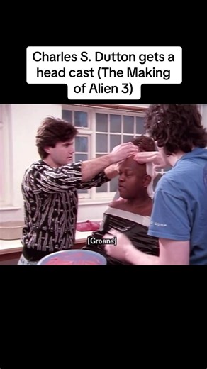 Charles S. Dutton gets a head cast (The Making of Alien 3) #Alien3 #CharlesSDutton #BehindTheScenes