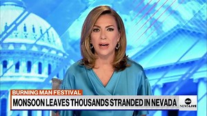 3K views · 52 reactions | A death has been confirmed at the Burning Man festival after thousands of attendees were left mired in mud from torrential rains and were being advised to conserve food and water. Matt Gutman reports. | ABC News Live | Facebook