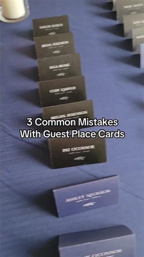 3 Common Mistakes With Guest Place Cards
