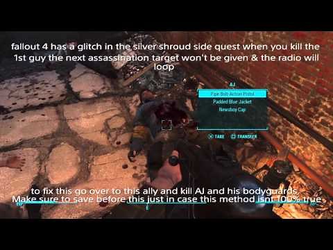 Fallout 4 silver shroud quest glitch fix