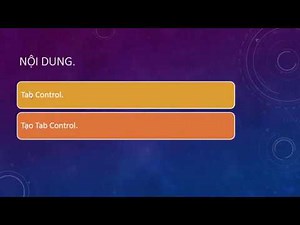 Tab control trong Form.