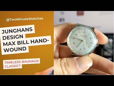 Must-have Bauhaus?? JUNGHANS Design Max Bill Hand-Wound Mechanical Watch Review | @TwoMinuteWatches