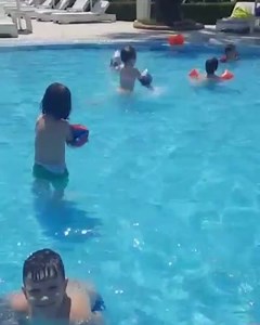 Kids seawater pool @adriatikhotel #adriatikhotel #adriatikhoteldurres #pool #funnyvideos #kids #happy #video #instavideo #familje #family | Hotel Adriatik Durres