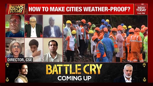 1K views | "The only success story that we can be proud of is the way we manage cyclones and we have excellent forecasting system...landslides are very difficult to predict": Sunita Narain, Director, CSE #WayanadTragedy #HimachalDisaster #ClimateChange #NewsToday | | India Today | Facebook