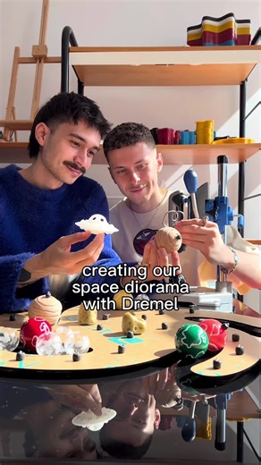 Creating Space Diorama with Dremel Tools!