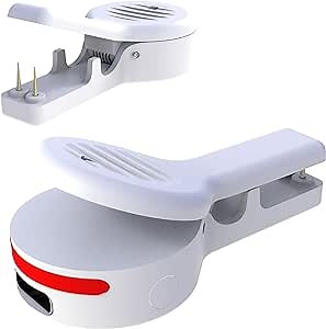 Diaper Wetness Indicator Clip (2 Packs), Reusable, Rechargable, Built-in LED Alert, Easy Set-up, No Noise, Buzz, Wires or APP Needed, Unlike Other BedWetting Alarm, Wireless Wetting Monitor