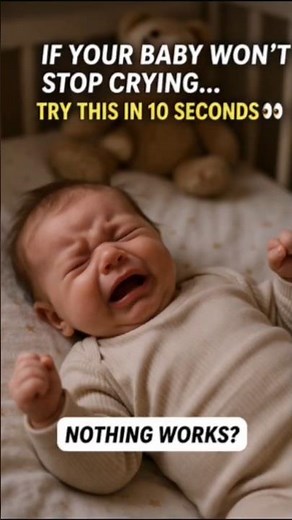 Stop Baby Crying in 10 Seconds 😳 | Must-Try Parenting Hack #babysleep #baby #momlife #parentingtips
