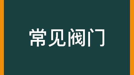 常见阀门结构：止回阀