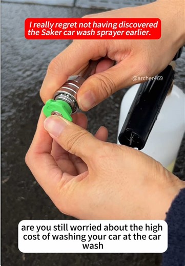 Let me show you how to use the saker four-in-one car washing spray.Please click the buy now button below the vedio 🥰🥰#fyp #tiktokshop #carwash #carwashing #car