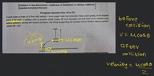 [ Collision in two-dimensions, Coefficient of Restitution in ob... | Filo