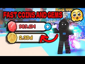FASTEST WAY to Get COINS and GEMS in Sword Simulator