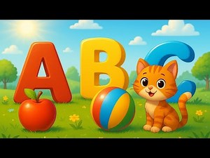 A for Apple 🍎 B for Ball ⚽ | ABC Learning Video for Kids | Alphabet for Children-20
