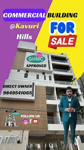 Commercial Building for Sale, Kavuri hills Aparna: 98495 41065 Introducing Nirvana Elite #5 Experience unparalleled luxury in our premium 4BHK apartments with servant quarters, built to deliver elegance and sustainability. ✨ Project Highlights ✨ Total Plot Area: 500 Sq.yds Total Built-up Area: 18,000 Sq.ft across 5 floors Exclusive Terrace & Parking Area: 7,200 Sq.ft Fixed Property Worth: ₹21 Crores 10 Car Parking Spaces 🌱 Luxury Meets Sustainability 1. Grey Water Filtration: Saving liters of w