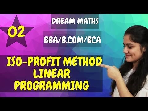 How to solve questions of Linear Programming|LPP|Iso profit method|BBA|B.COM|BCA