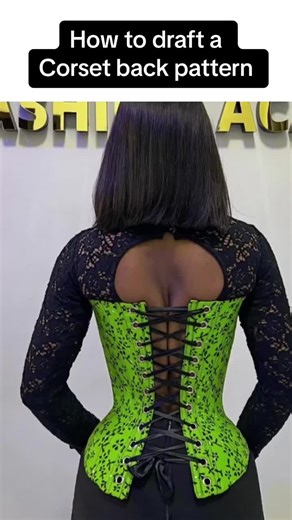 Drafting a Simple Corset Back Pattern Tutorial