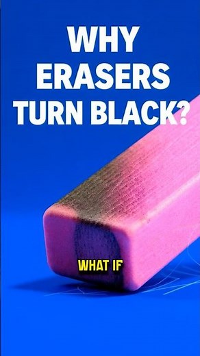 Why Erasers Turn Black When You Use Them #EraserFacts #SchoolScience #Shorts