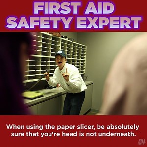 1.4M views · 3K reactions | Office safety expert Gerry Seinfeld gives the gang some more useless advice. | CollegeHumor | Facebook