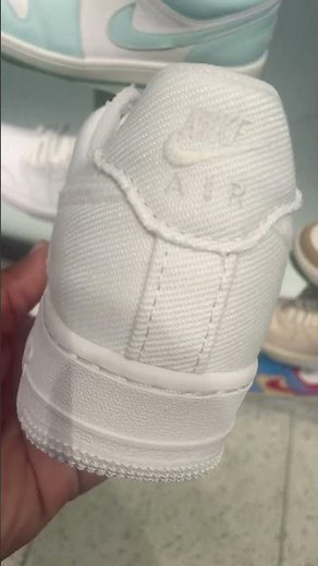 Nike AF1 Canvas All White 💯🔥#sneakers #sneakerhead