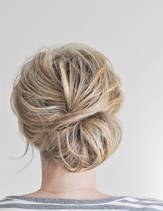 Low Chignon Hair Tutorial - The Small Things Blog