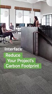 Carpet has the highest carbon footprint of any design material used in interior spaces. Through a decades-long journey to continually reduce our product footprint, Interface produces carpet tiles with the lowest carbon footprint in the commercial flooring industry. #LoveCarbon #ClimateTakeBack #CarpetTile #Flooring https://interf.ac/3GPHGnN | Interface | Facebook