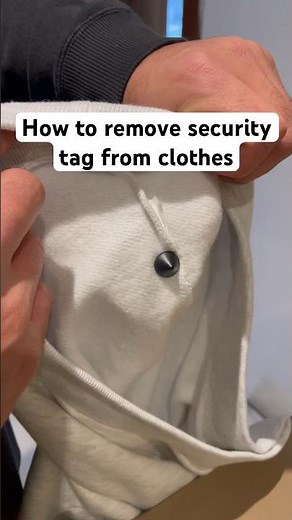 How to remove security tags from clothes #hacks #clothing #trending