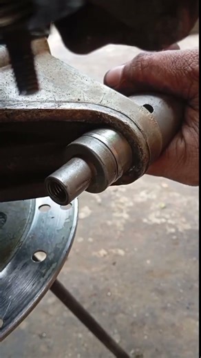 mechanical tricks for installing a swing arm bush #tutorial #automobile