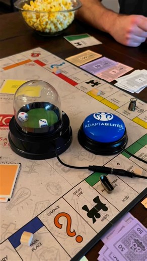 AdaptAbilities - AdaptAbilities | Adaptive Tech & STEM on Instagram: "💙 Independence through innovation 🎲Our switch adapted Dice Roller brings inclusive fun to classrooms, therapy sessions, and family game nights! Just plug in your favorite accessibility switch and roll away.#InclusivePlay #AdaptiveToys #SwitchAdapted #SwitchAccessible #AdaptAbilities #DisabilityInclusion #AccessibleFun"