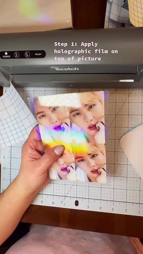 DIY Photocards Tutorial: How to Make Holographic Photo Cards