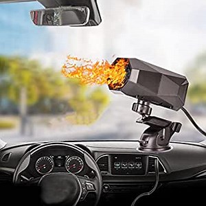 Portable Car defogger, Car Defroster Defogger Demister Fan Heater Auto Ceramic Heater Fan 3-Outlet Plug in Cig Lighter