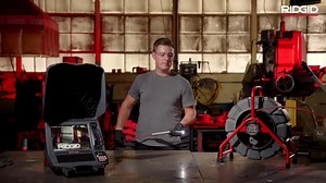 RIDGID SeeSnake CA-350 MicroReel Drain Snake Video/Sewer Camera Inspection System w/CA-350 Adapter/Docking Handle and Kickstand 70803