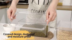 Clear Storage Bins With Lids,5 Packs Food Storage Organizer,Cabinet Storage Basket for Clothing, Towels, Cosmetics, Kitchen Storage Containers,Transparent Pantry Containers (3L+2S)