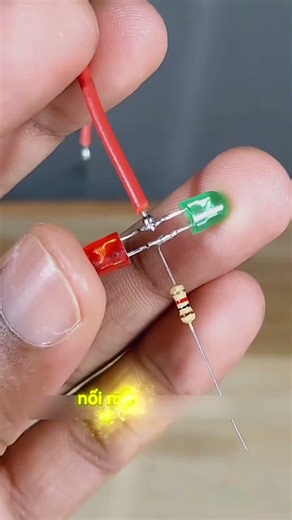 Dùng bóng LED phân biệt cực âm dương - Linh Kiện Điện Tử Caka. #cakavn #led #electronic #treding