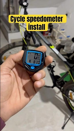 Cycle speedometer install #cyclestunt #shorts