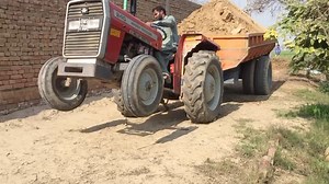 21K views · 519 reactions | A tractor-trolley is having a hard time getting through the door | Fun Time | Facebook