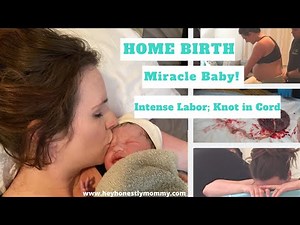 Home Birth Vlog | Knot in Cord & Surprise Gender | Intense Labor and Delivery